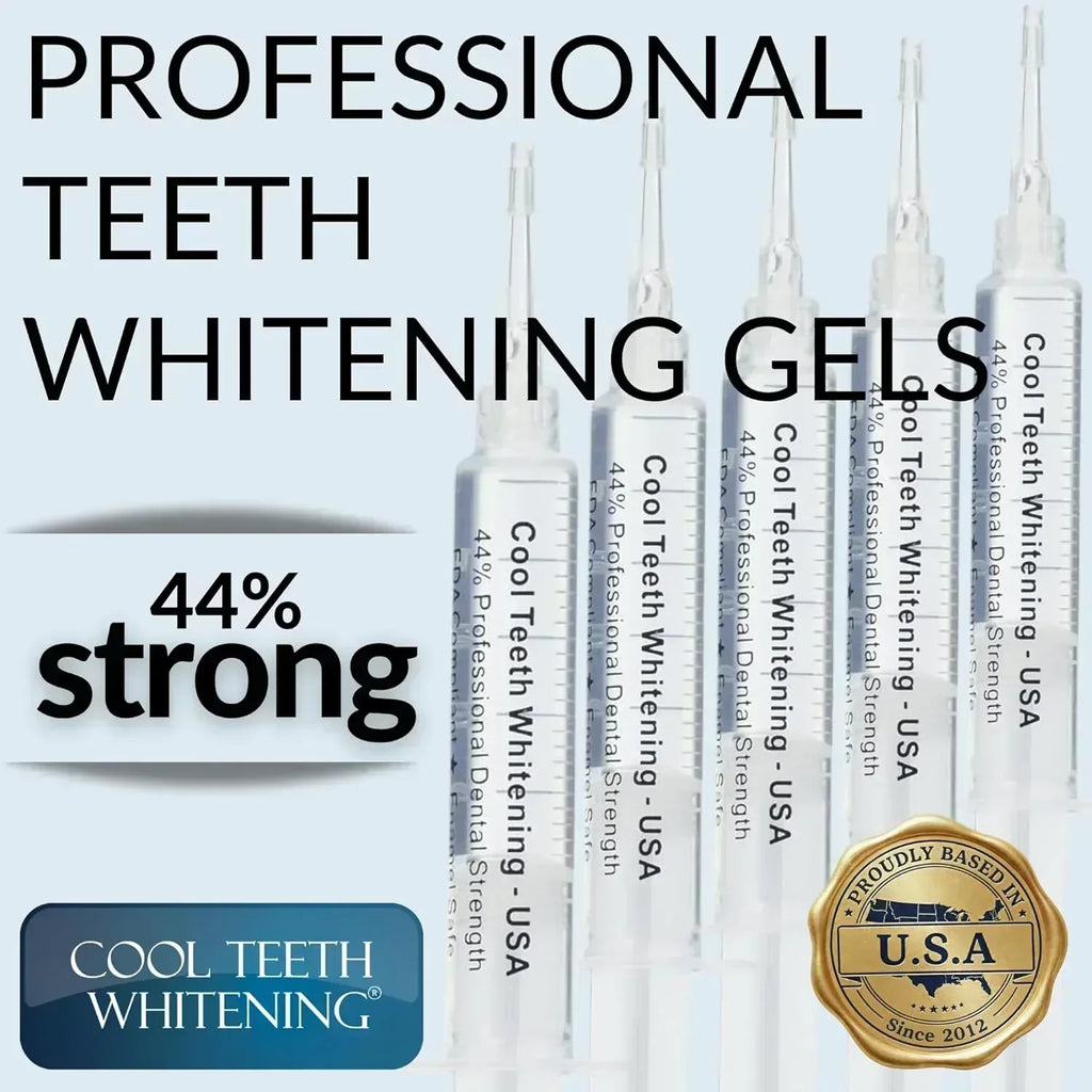 44% Teeth Whitening Gel Kit | Pro Results | Cool Teeth Whitening